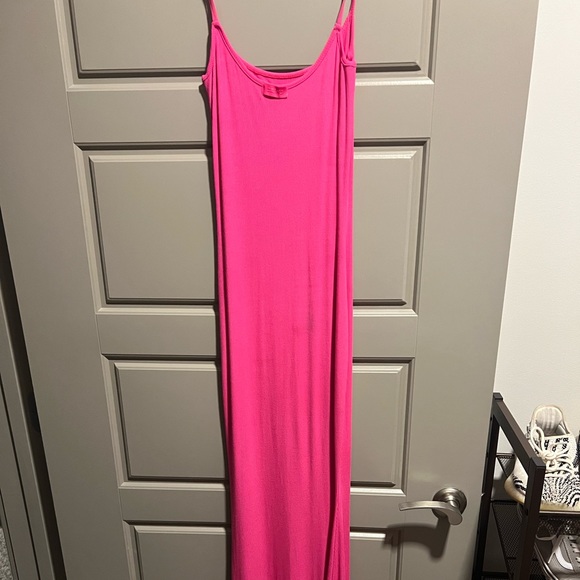 SKIMS | Dresses | Skims Hot Pink Soft Lounge Dress | Poshmark